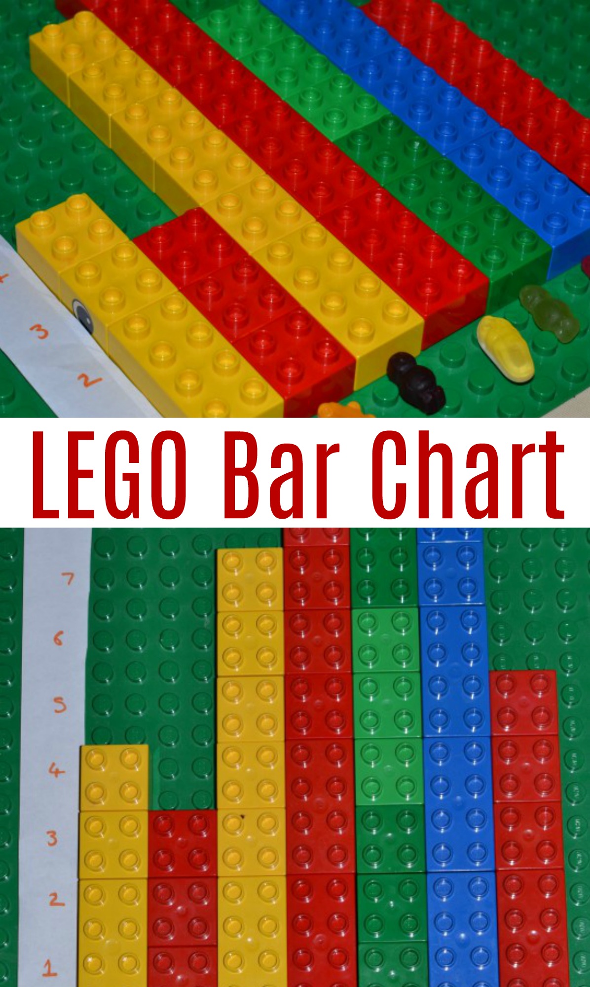 Lego Ideas - Lego Bar Charts - Science Experiments for Kids