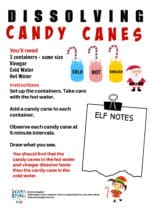 Dissolving Candy Canes Experiment