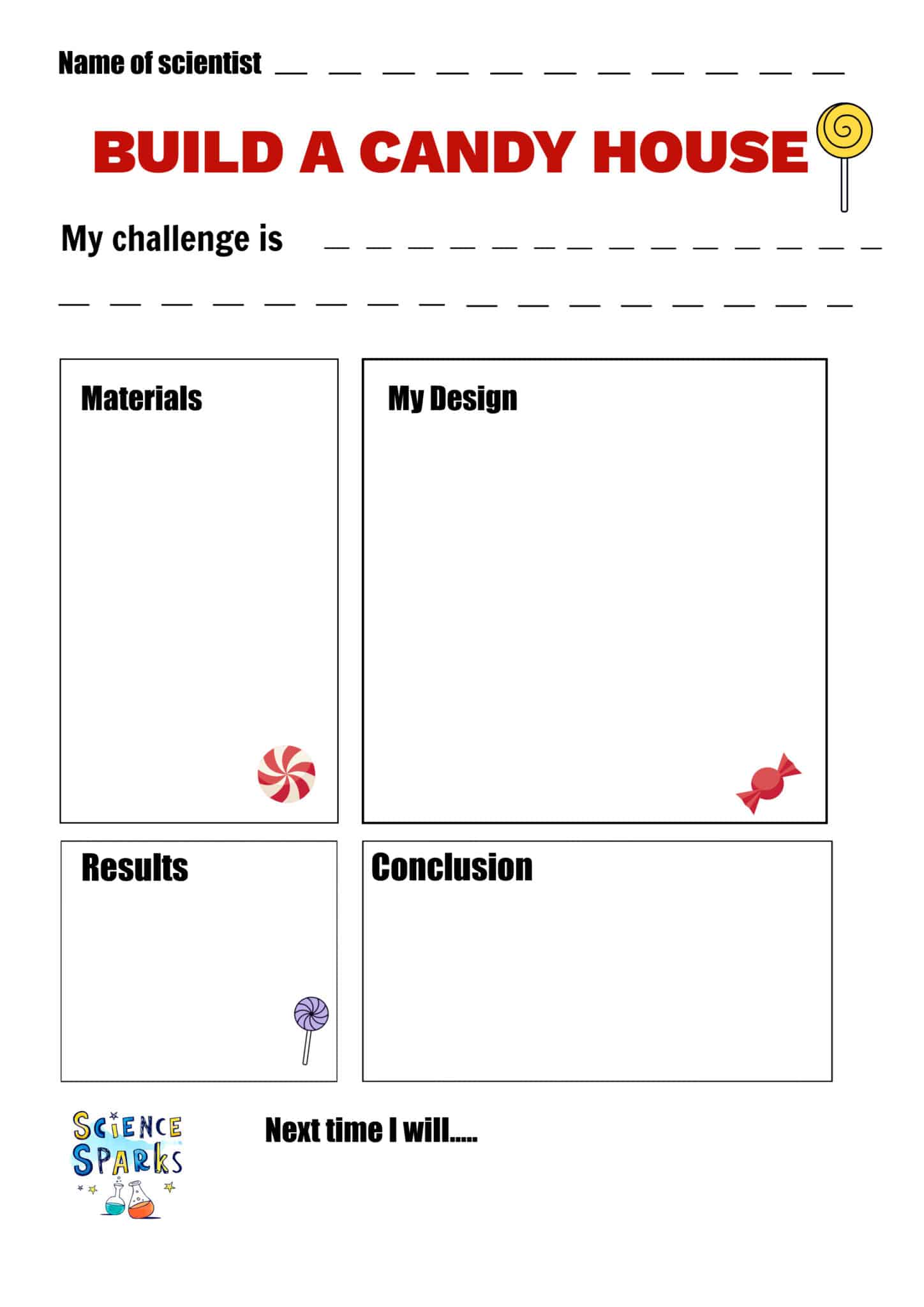 Candy House STEM Challenge - Edible Science Experiment