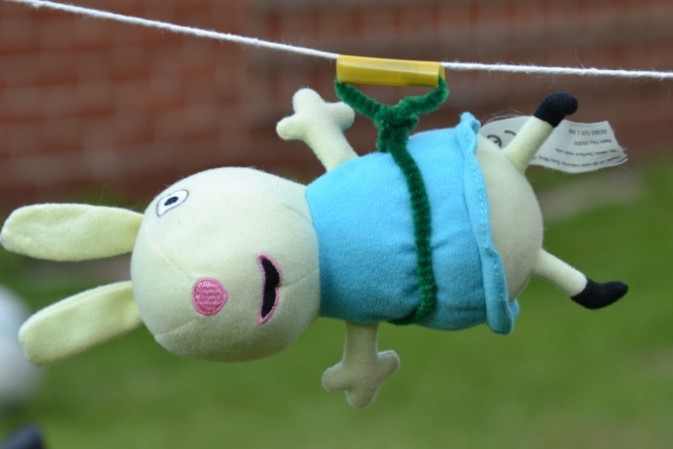 Friction Experiment - Teddy Zip Line