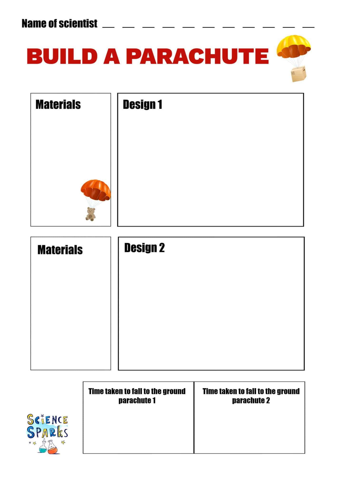 Easy Parachute STEM Challenge