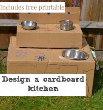 Design a cardboard kitchen