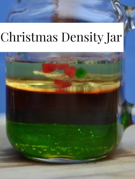 Christmas Science - Christmas Density Jar - Science Experiments for Kids