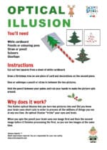 Christmas Science - Christmas Optical Illusion STEM