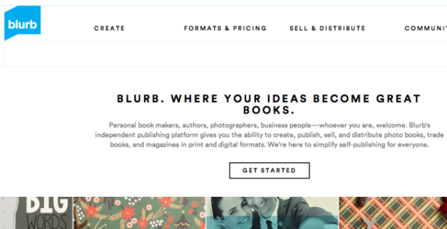 Self publishing with Blurb