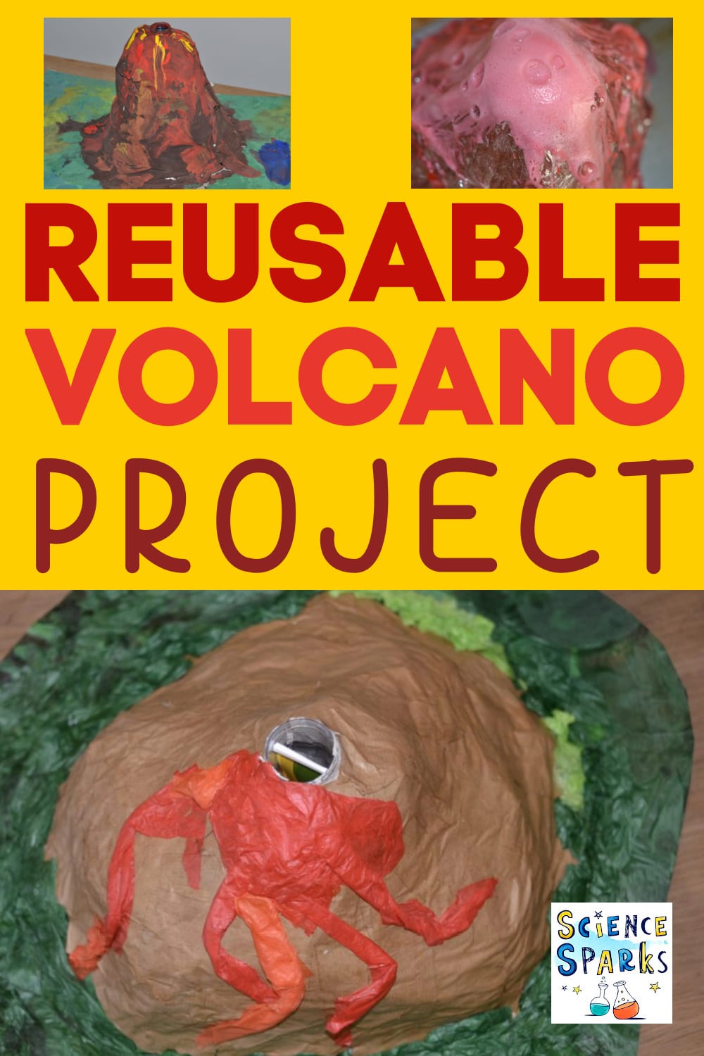 How to make a reusable volcano