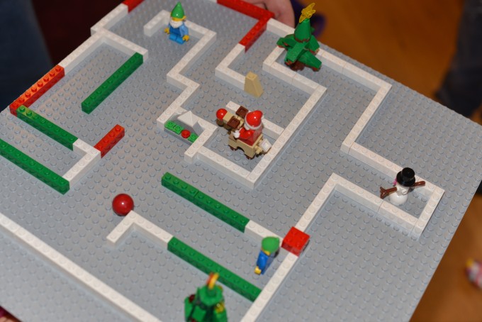 Christmas LEGO Maze - Christmas Activities for Kids