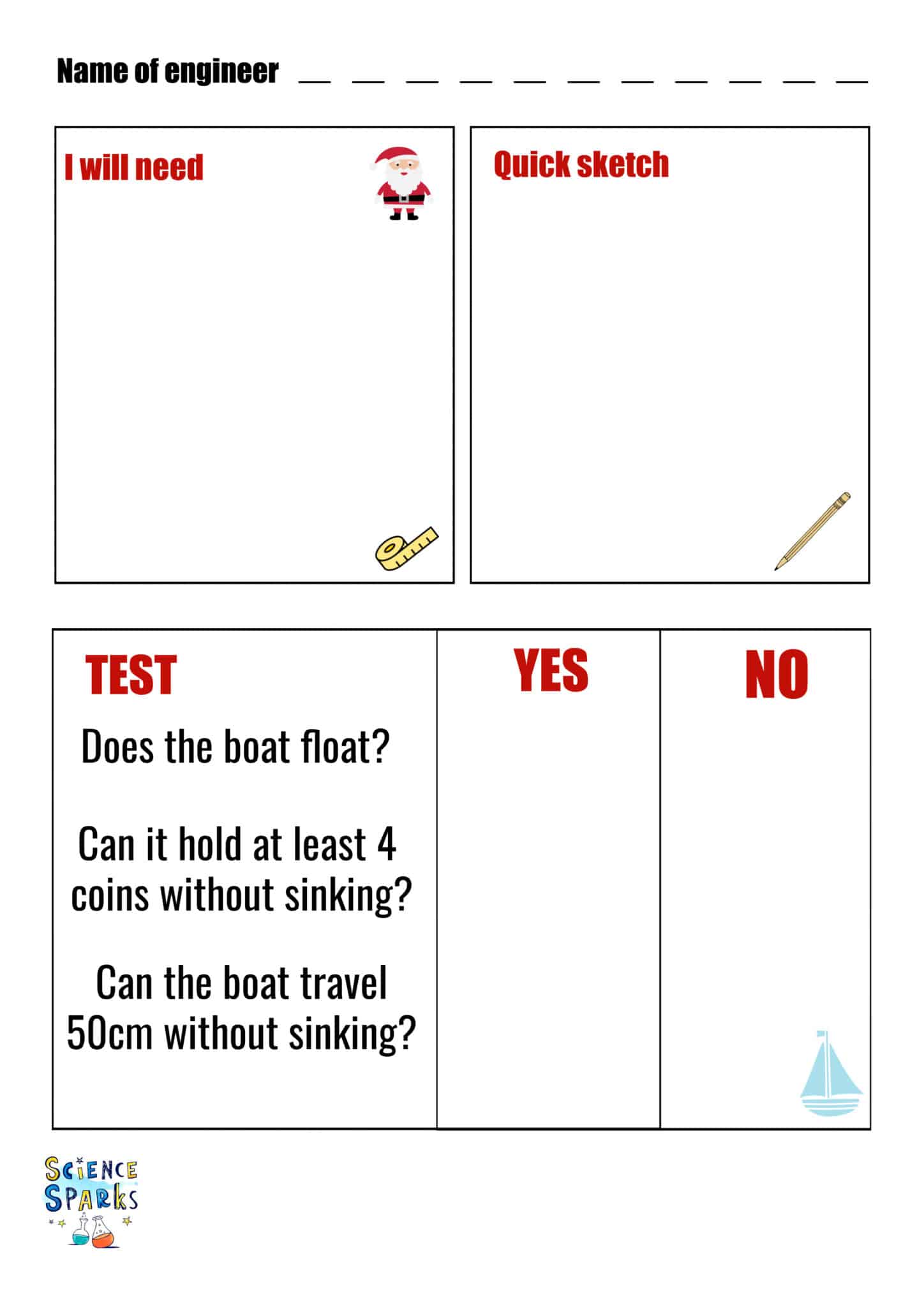 Christmas Boats - STEM Challenges for Christmas