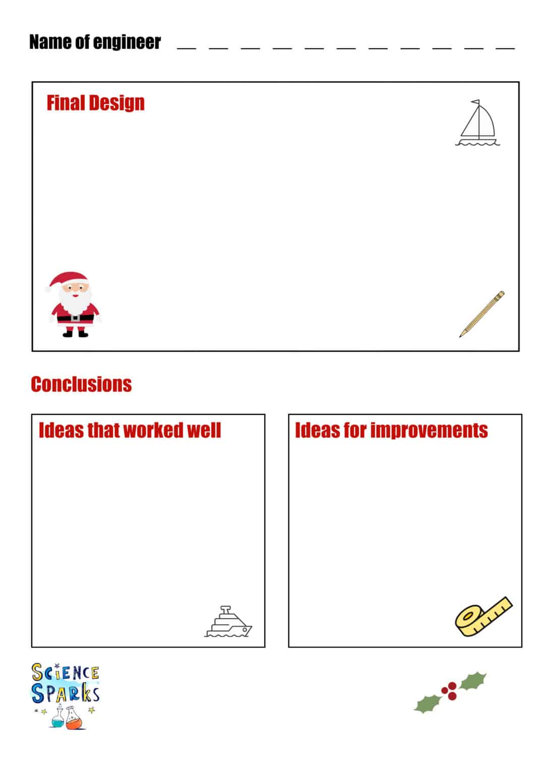 Christmas Boats - STEM Challenges for Christmas