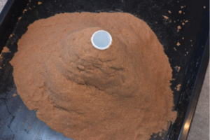 Volcano Model - How to make a Sand Volcano - Science Experiments for Kids