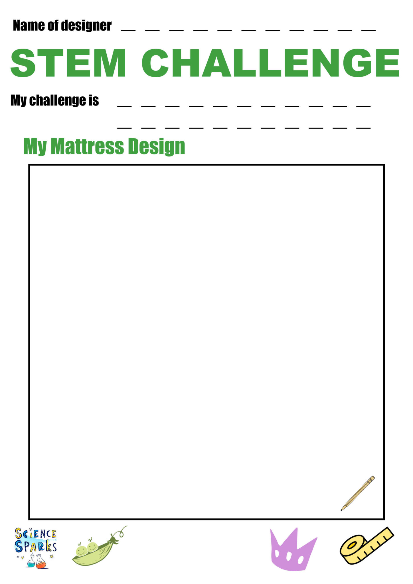 FREE STEM Challenge Templates for Kids