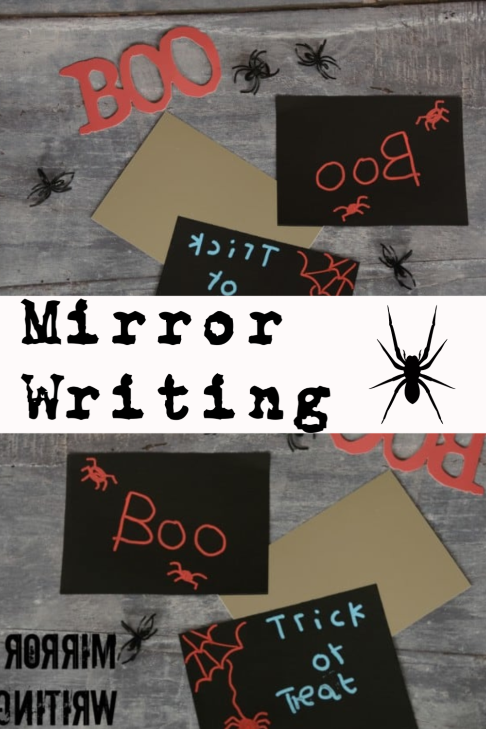 Spooky Mirror Writing - Halloween Activities for Kids