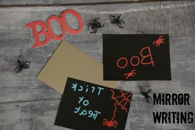 Spooky Mirror Writing - Halloween Activities for Kids