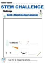 Christmas Science - Build a Marshmallow Snowman STEM Challenge ...