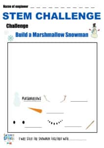 Christmas Science - Build a Marshmallow Snowman STEM Challenge ...