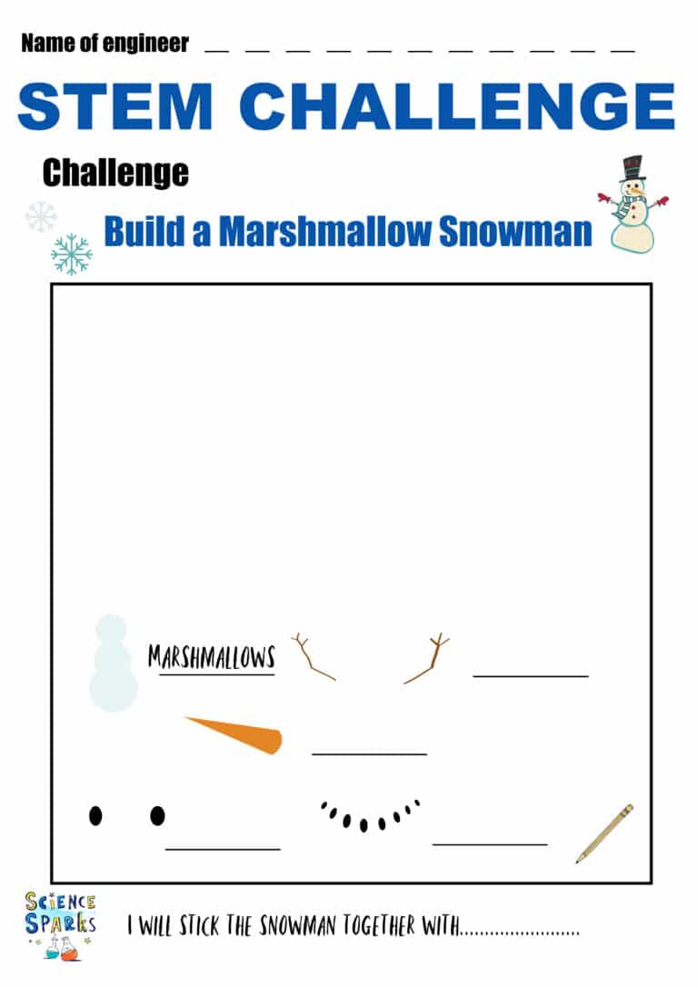 Christmas Science - Build a Marshmallow Snowman STEM Challenge ...
