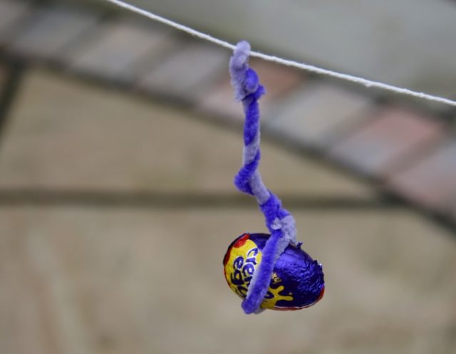 Easter STEM Challenge - Transport an egg down the zip wire