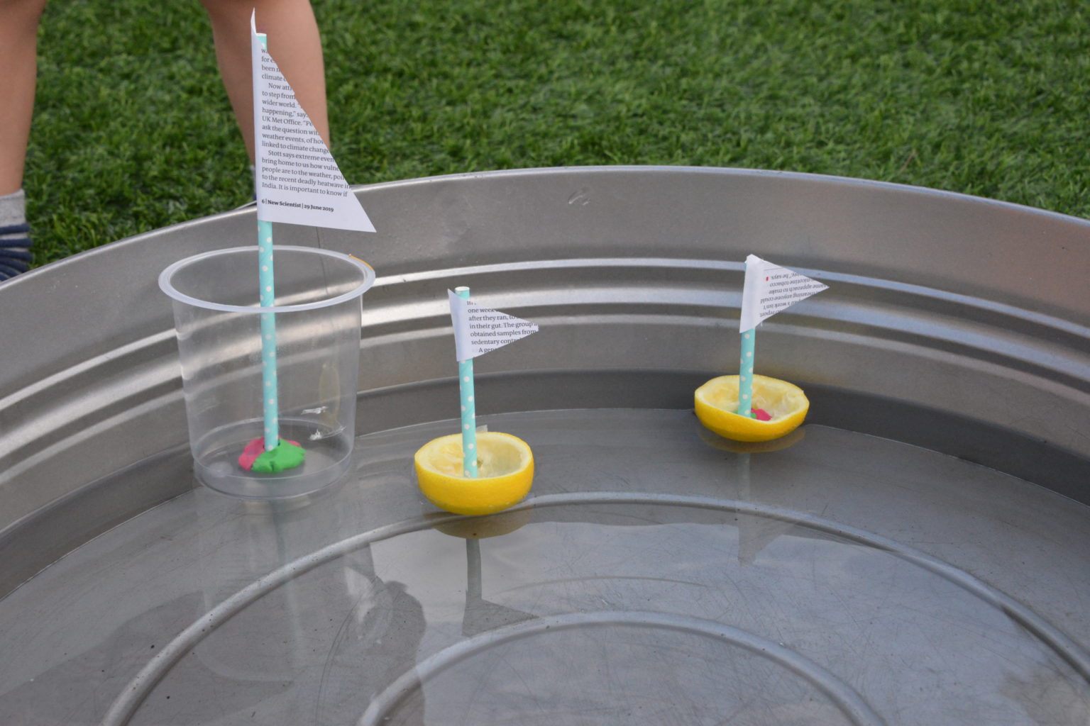 Recycled Boats - Sink or Float - Preschool Science Experiment