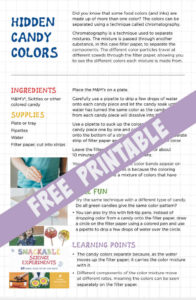 Candy Chromatography - Easy Candy Science for Kids
