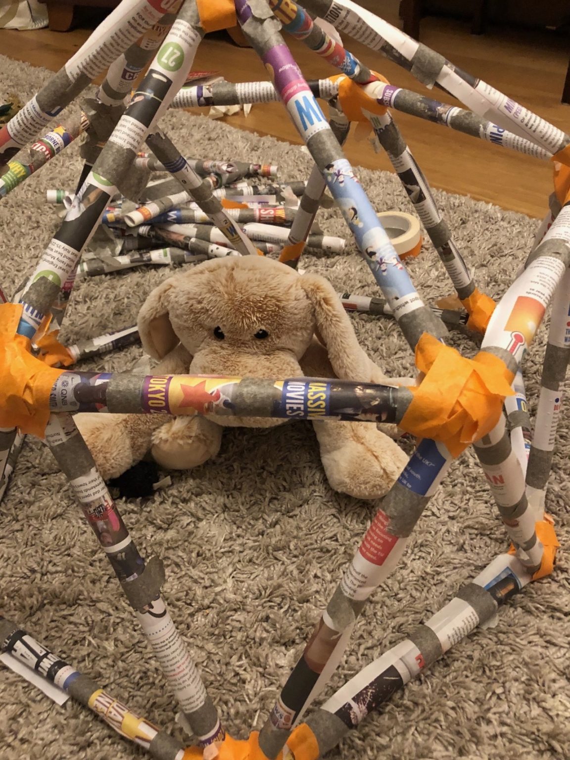 Easy Newspaper STEM Challenges for Kids