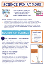 Easy Ideas for Science at Home - Science Sparks