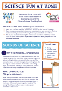 Easy Ideas for Science at Home - Science Sparks