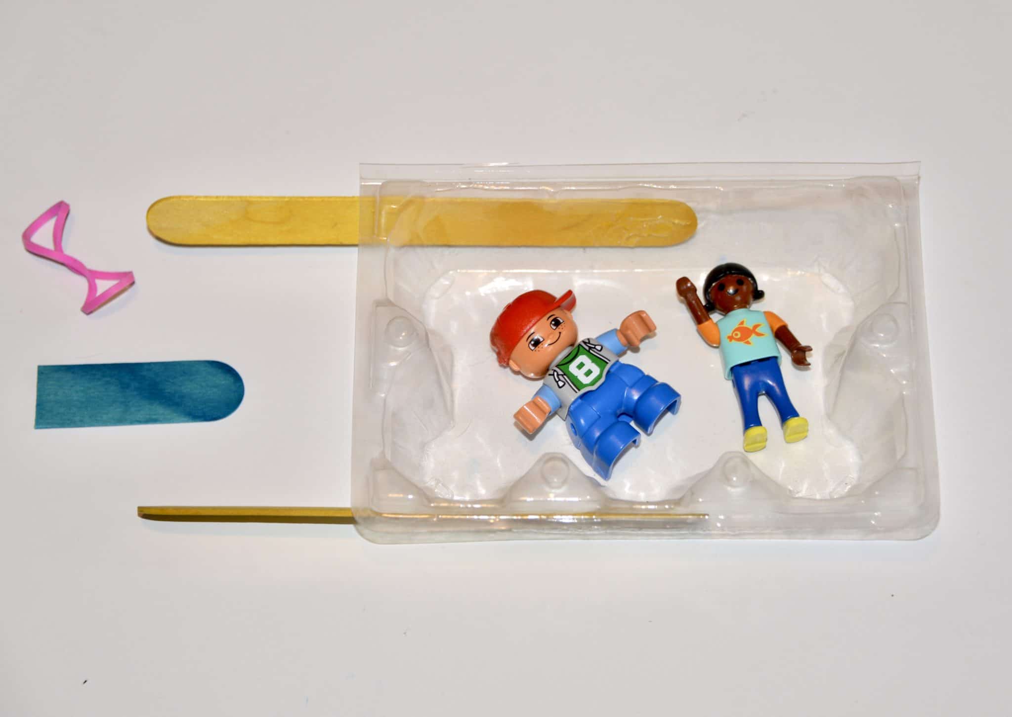 Elastic Band Powered Boat - Science Experiment for Kids