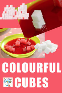 Colourful Sugar Cube Absorbing Experiment - Science for Kids