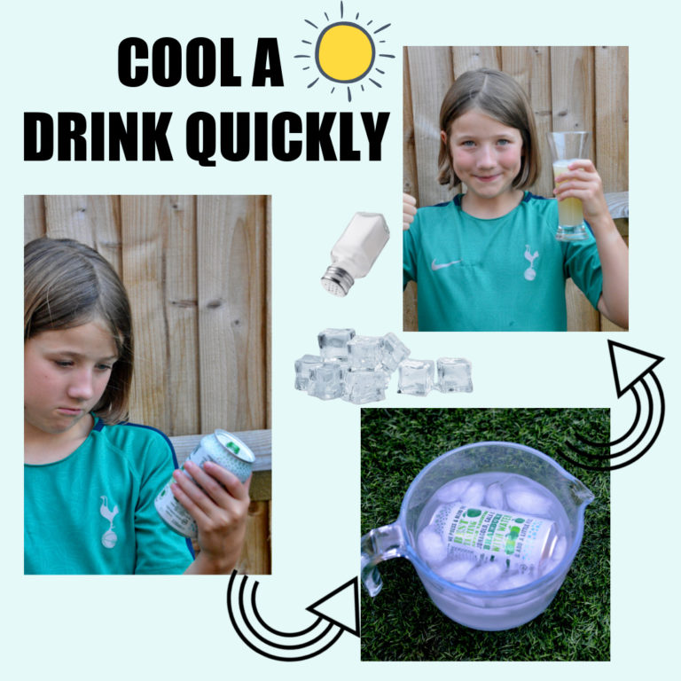 How to cool a drink quickly
