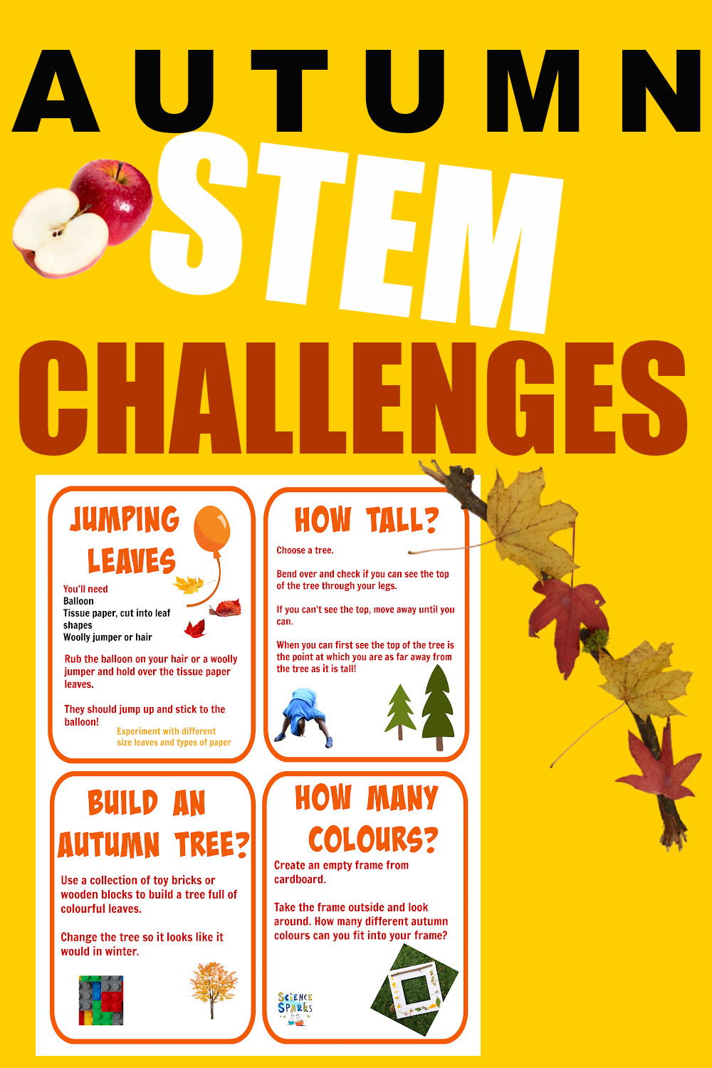 Easy Autumn STEM Challenges - Science for Kids