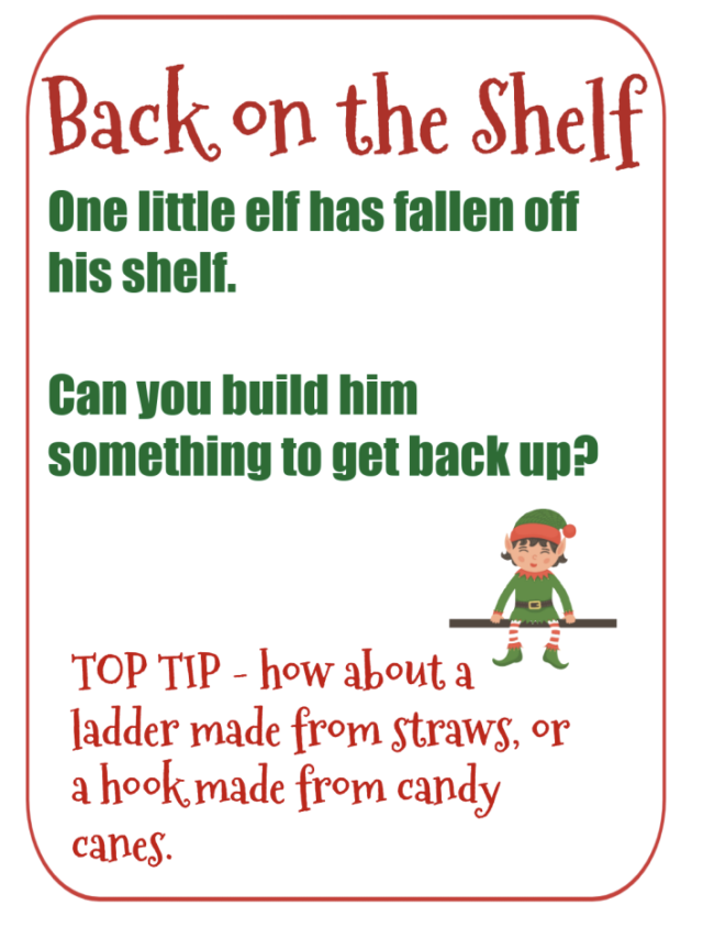 Elf on the Shelf Ideas - ELF STEM Challenges