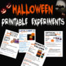 FREE Printable Halloween Science Experiments for Kids