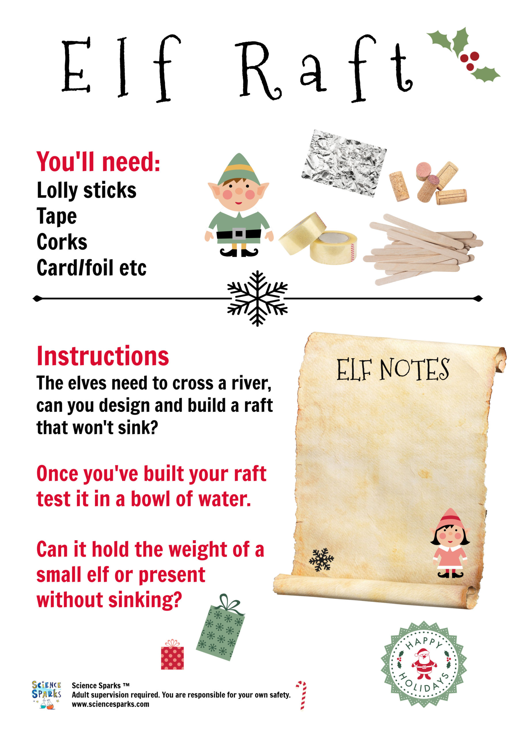 Elf on the Shelf Ideas - Science Investigations