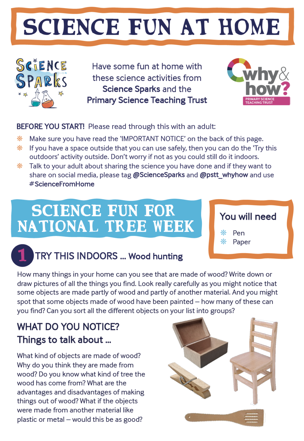 Activities for National Tree Week
