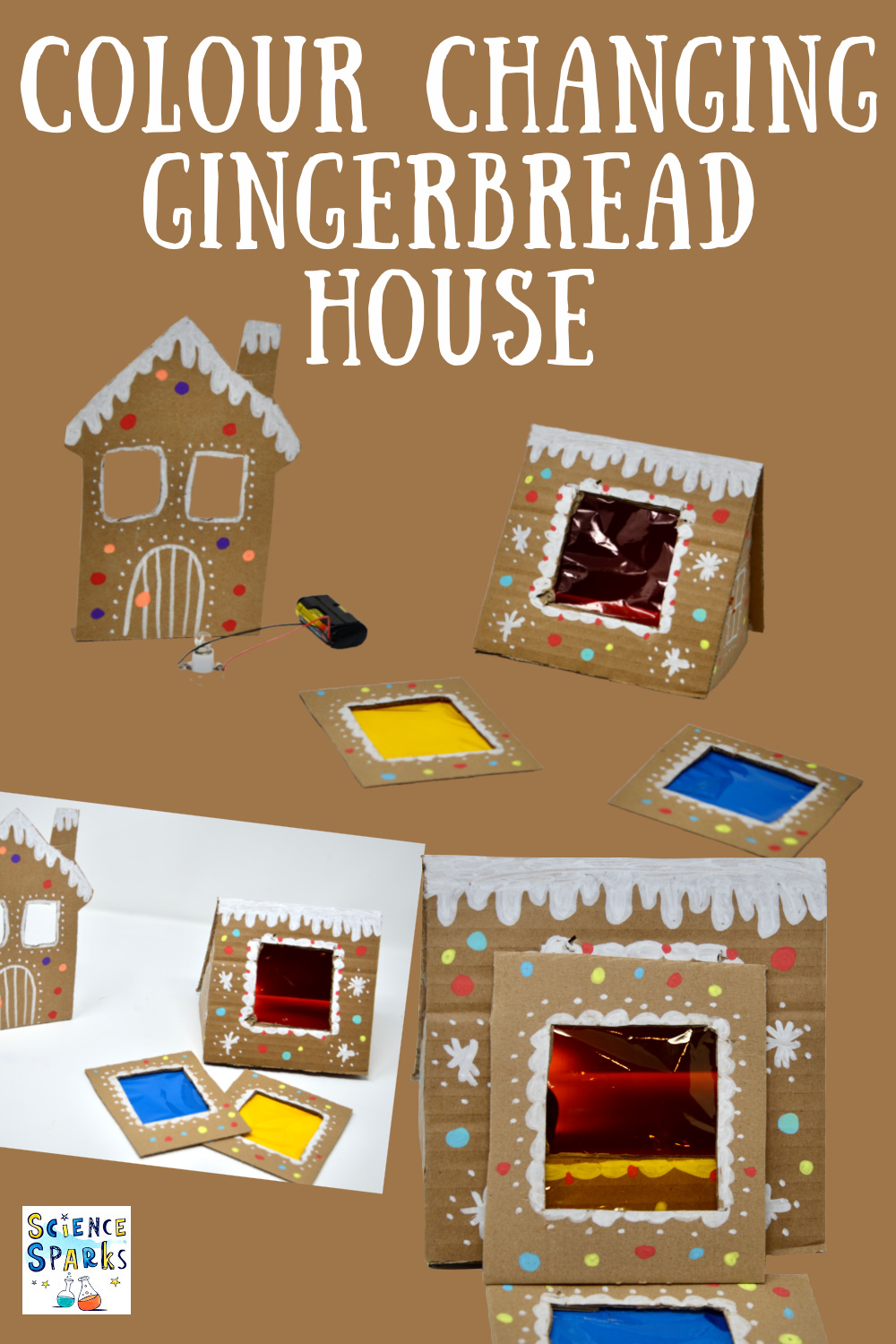 Colour Changing Gingerbread Houses