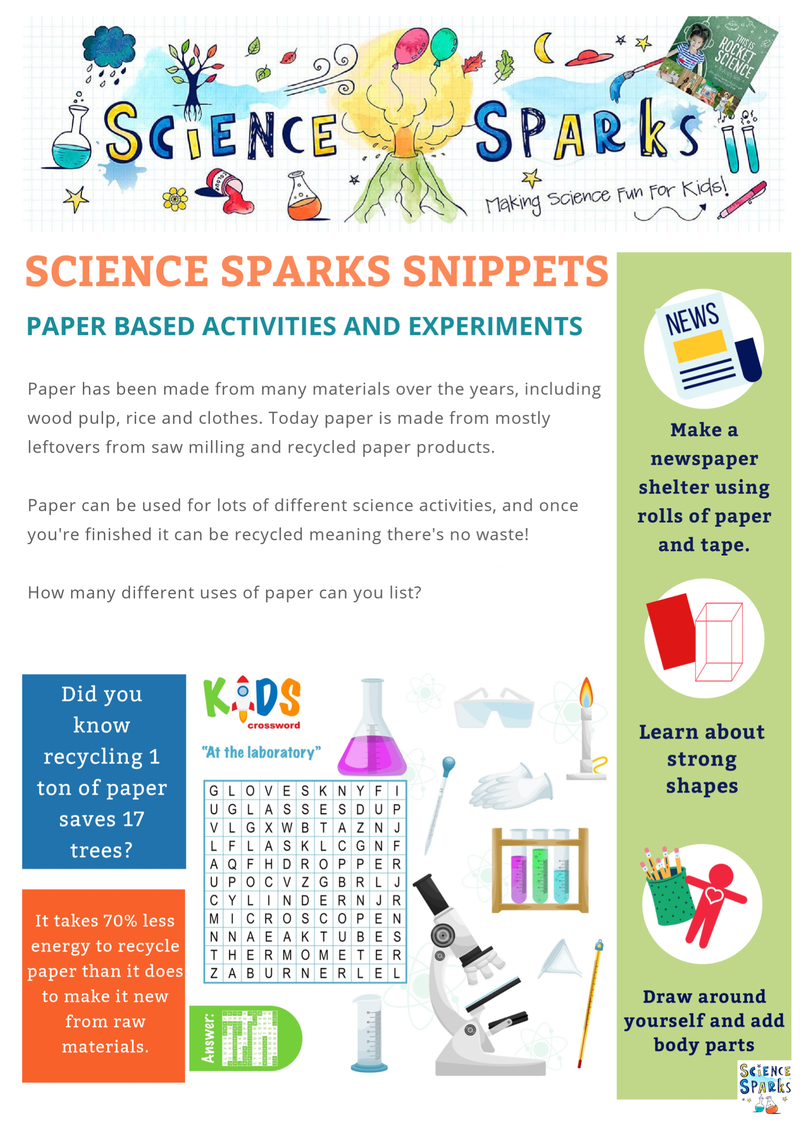 Science Sparks Snippets