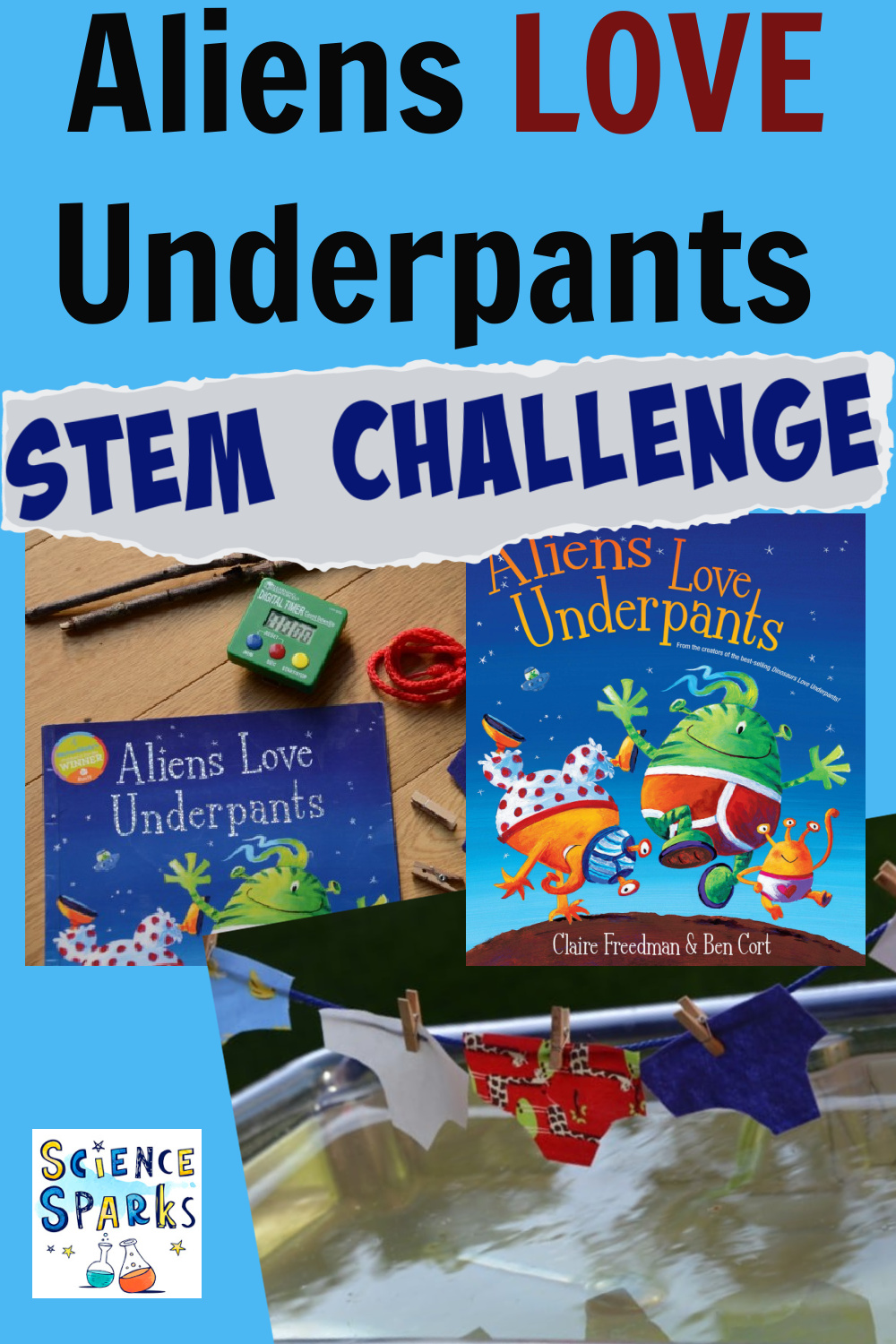 Aliens Love Underpants Activity - Washing Line - Early Years Science