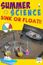 Recycled Boats - Sink or Float - Preschool Science Experiment