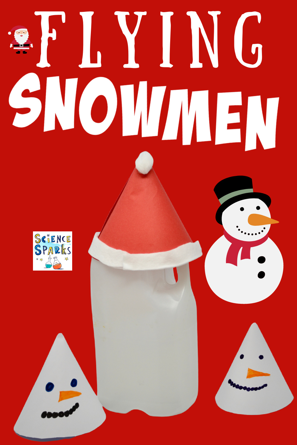 Flying Snowmen and Santa Hats STEM Challenge