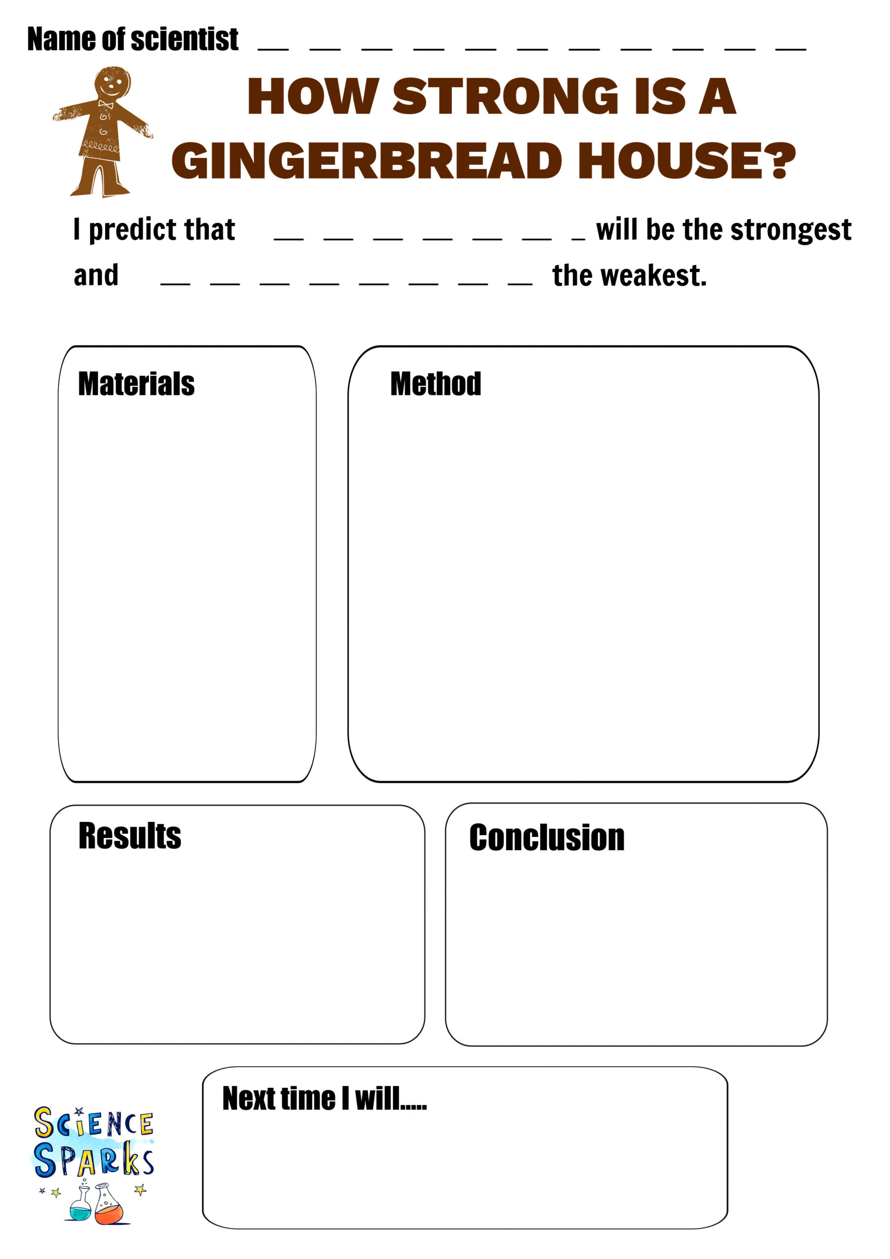 How strong is a gingerbread house - Kitchen STEM