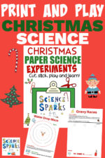 Christmas Print and Play Book - Festive Paper Science Experiments