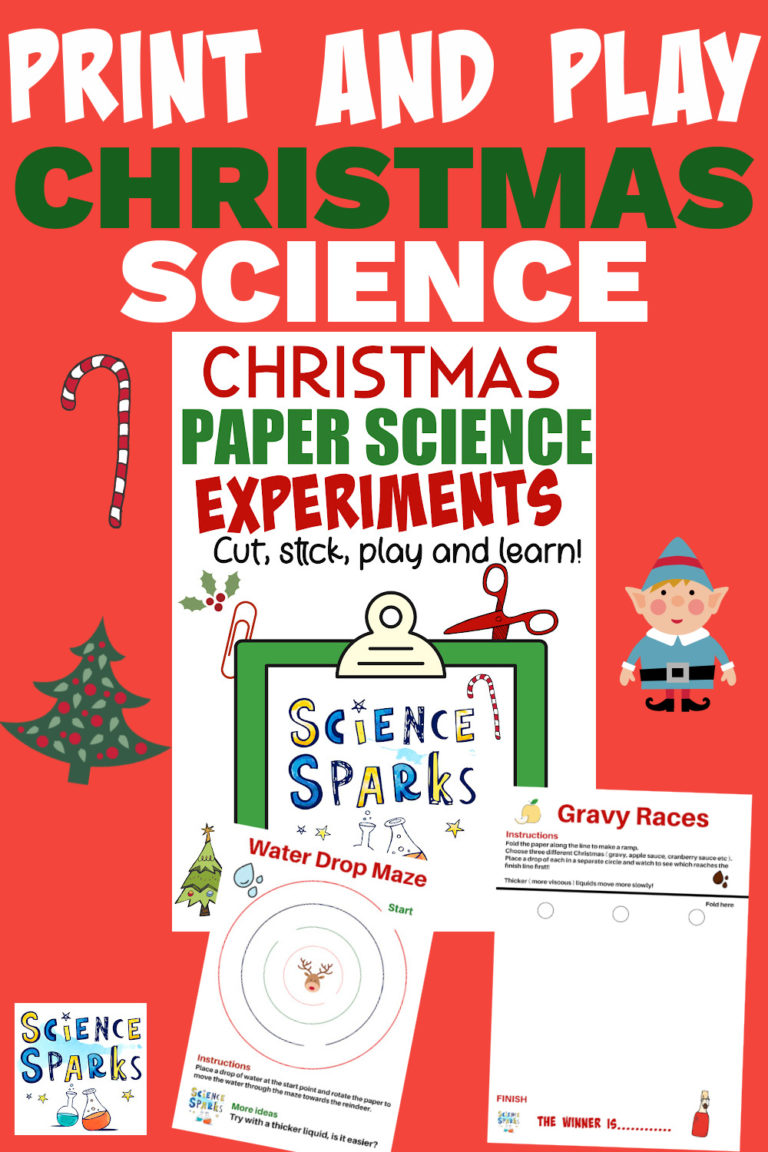 Christmas Print and Play Book - Festive Paper Science Experiments
