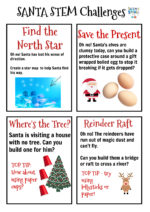 Christmas STEM - Easy Santa STEM Challenges
