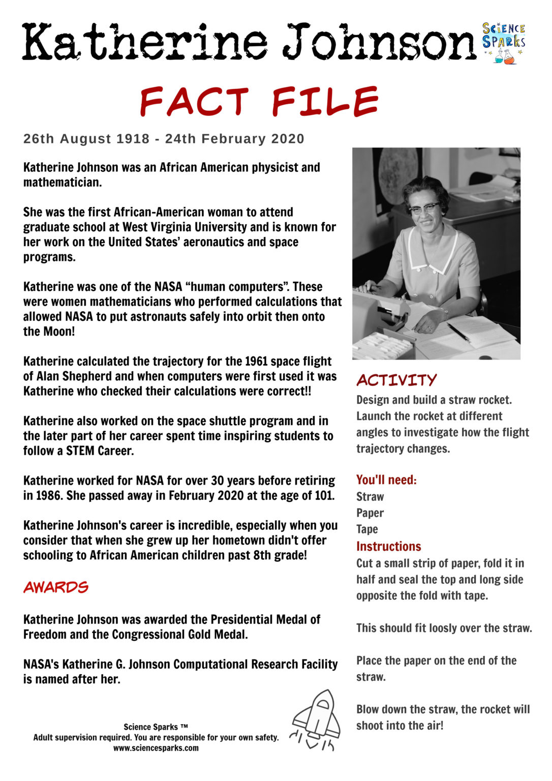 Inspirational Women in STEM - Katherine Johnson