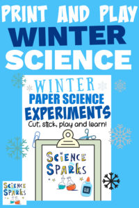 Winter Print and Play Paper Science Experiment Pack
