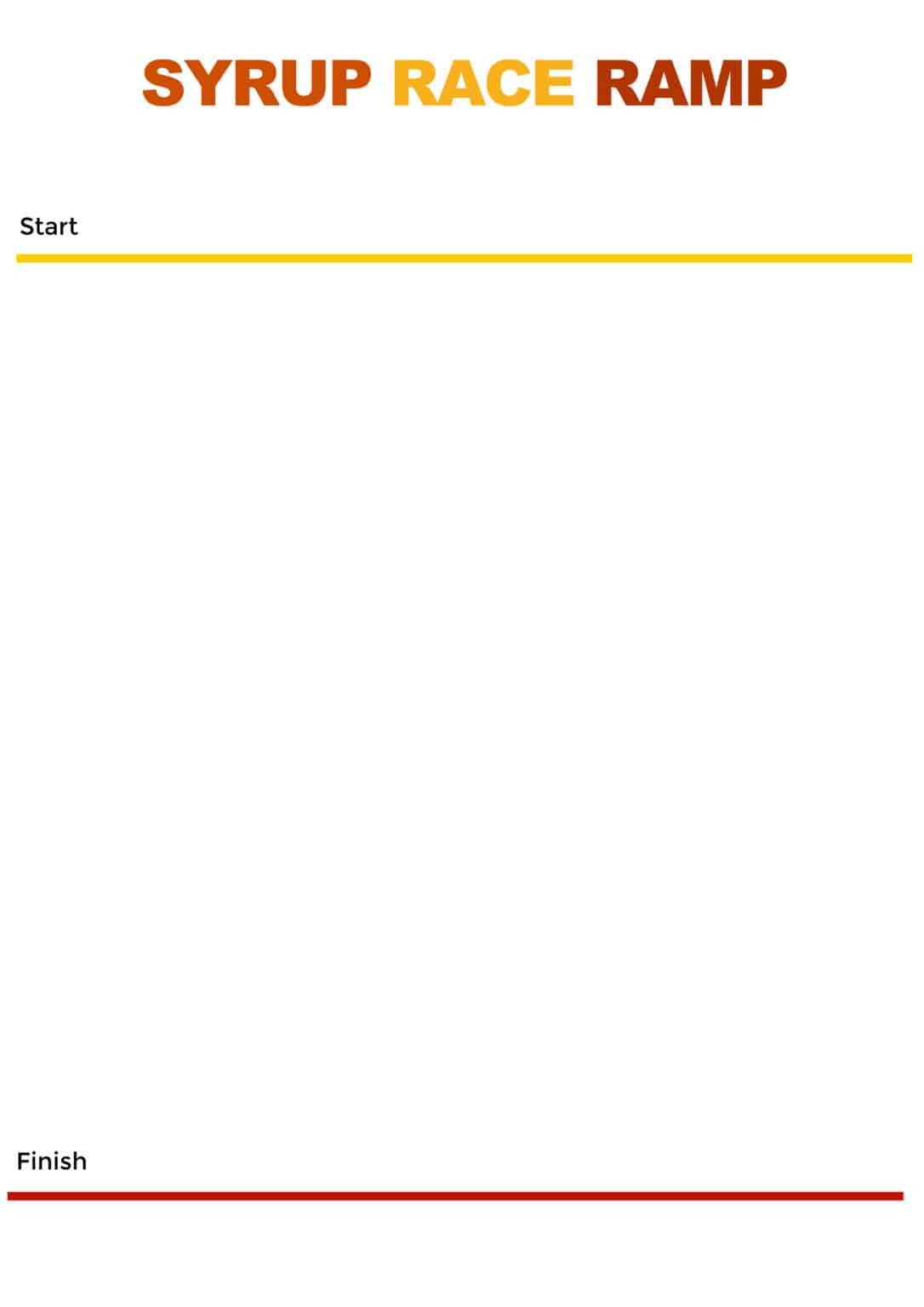 Pancake Syrup Viscosity Experiment