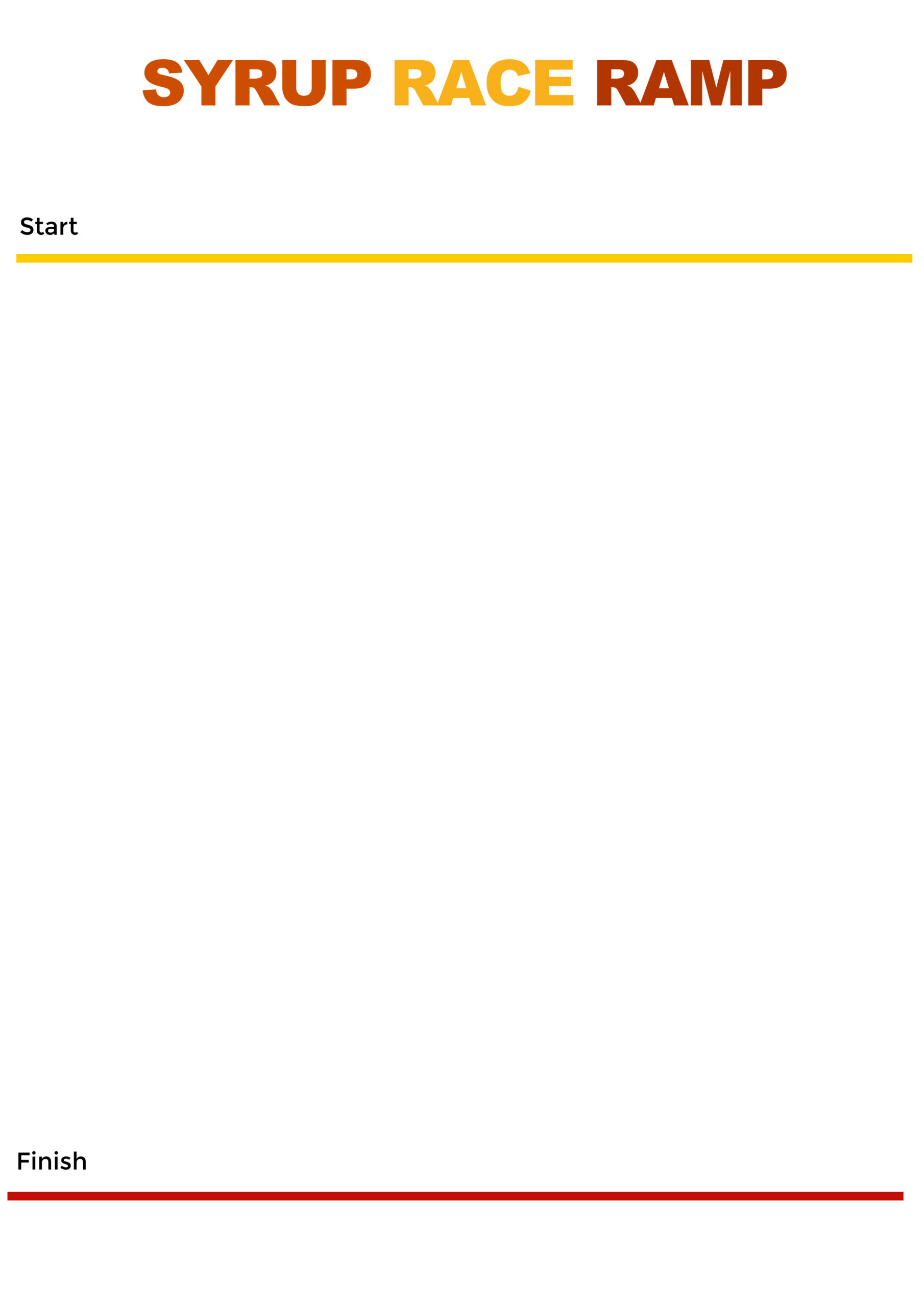 Pancake Syrup Viscosity Experiment