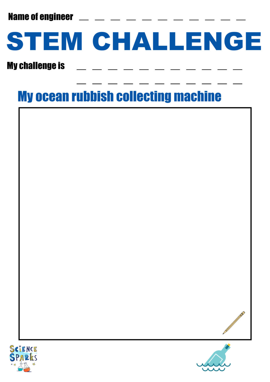 FREE STEM Challenge Templates for Kids