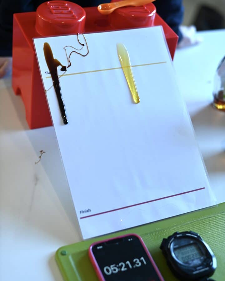 Viscosity Race - Kitchen Science Experiment for Kids