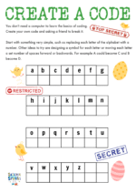 Easter Egg Hunt with Codes Science Experiments for Kids